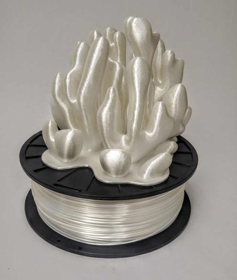 Pearl PLA Filament Reels - Toner Plastics